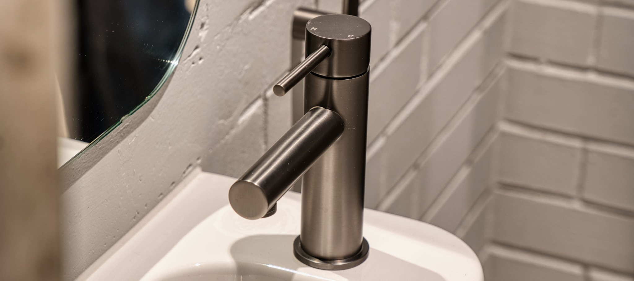 Brushed Gunmetal Tapware & Mixer Taps