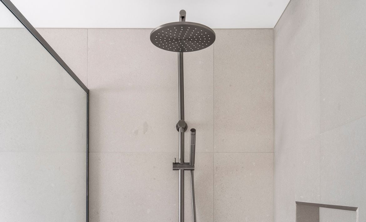 Gun Metal Brushed Showers