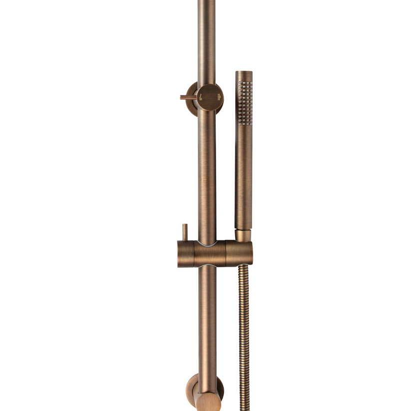 Haven Shower Rail Set - Antique Brass