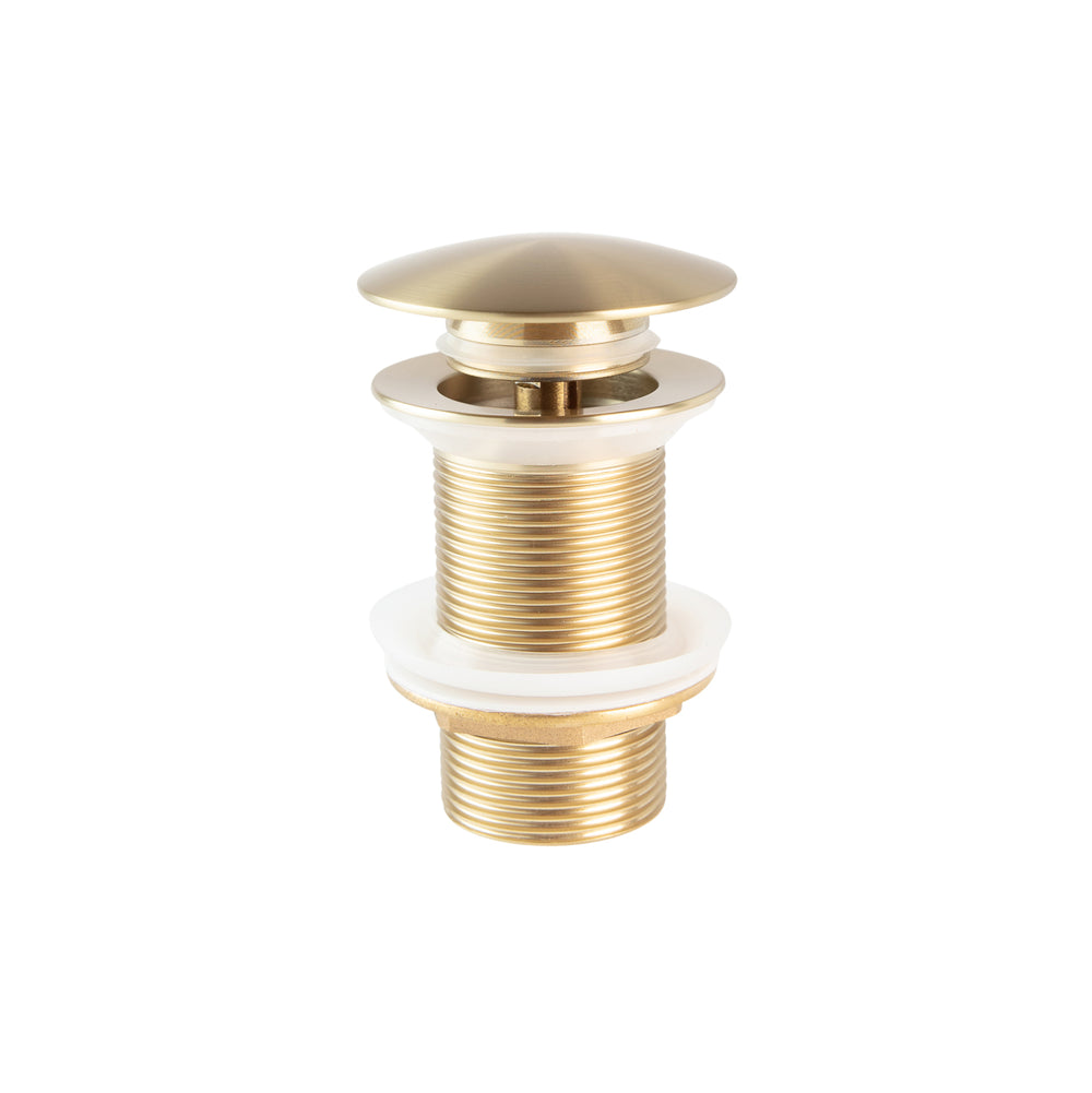 Brushed Brass Pop Up Basin Waste