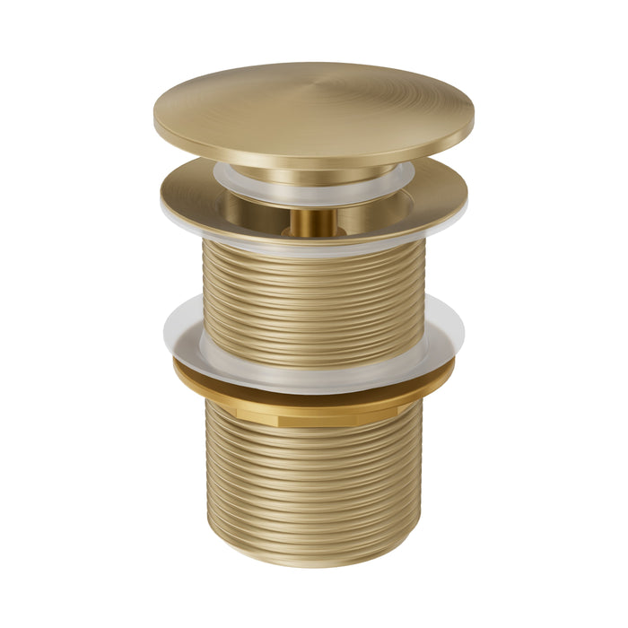Brushed Brass Pop Up Basin Waste