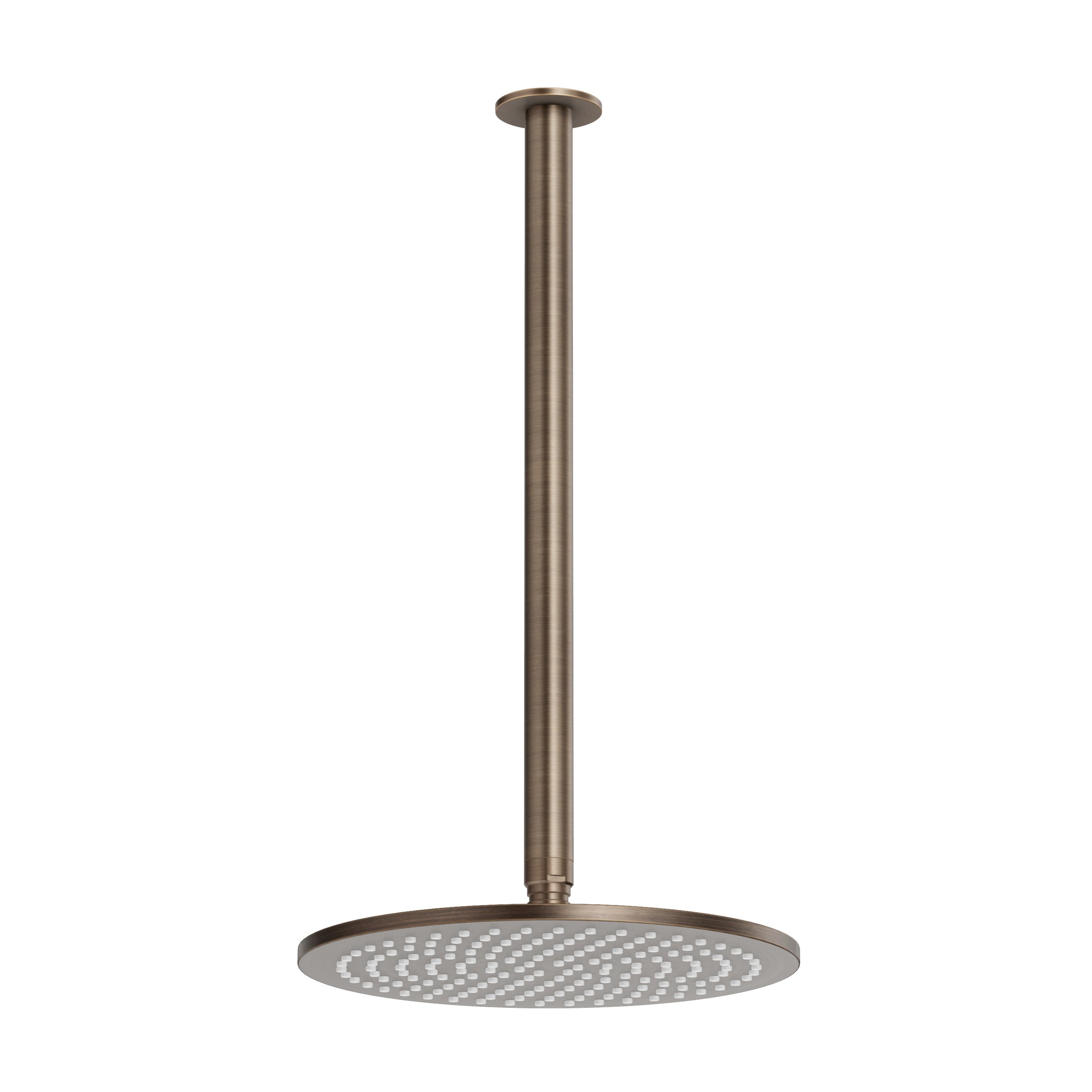 Antique Brass Ceiling Shower & 400mm Arm