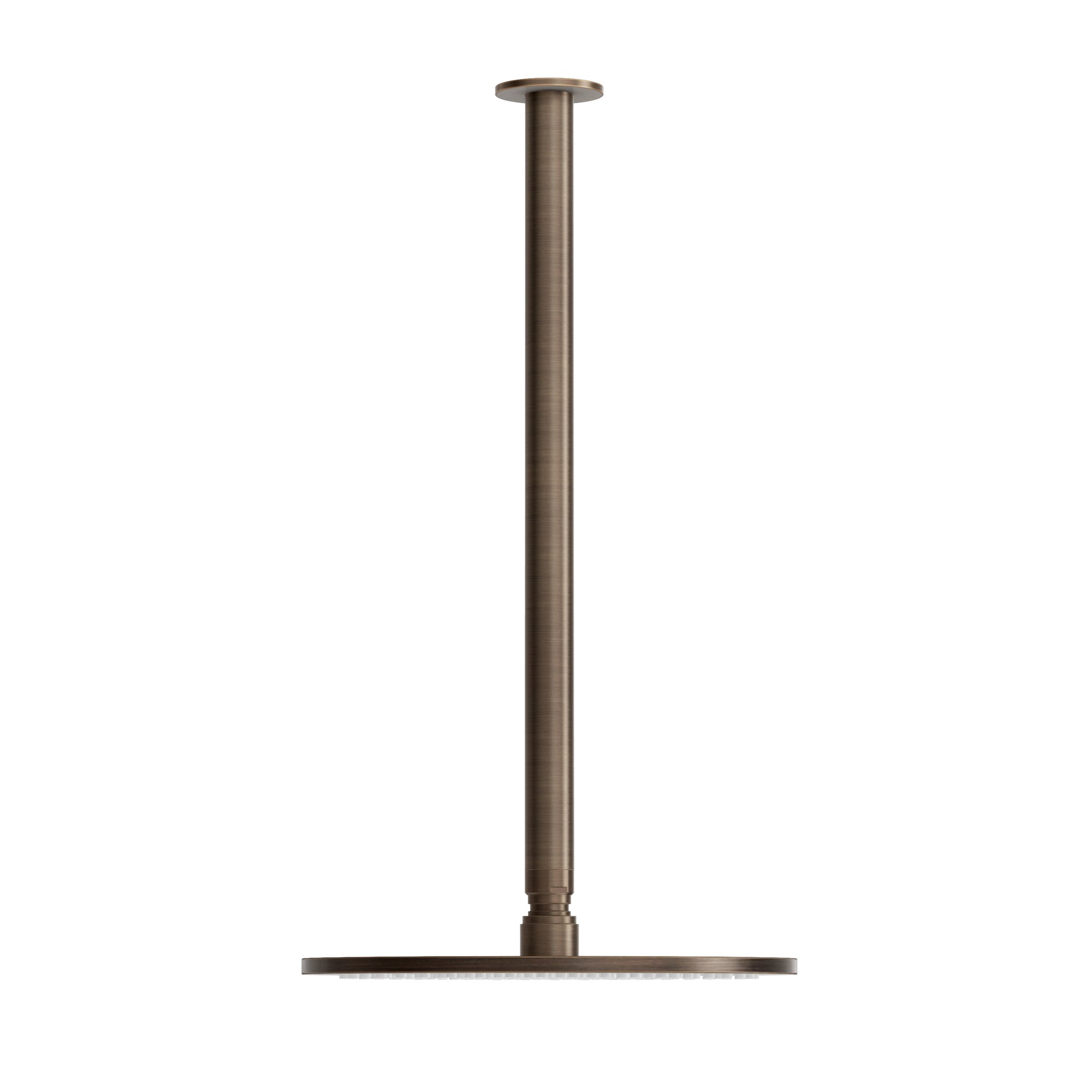 Antique Brass Ceiling Shower & 400mm Arm