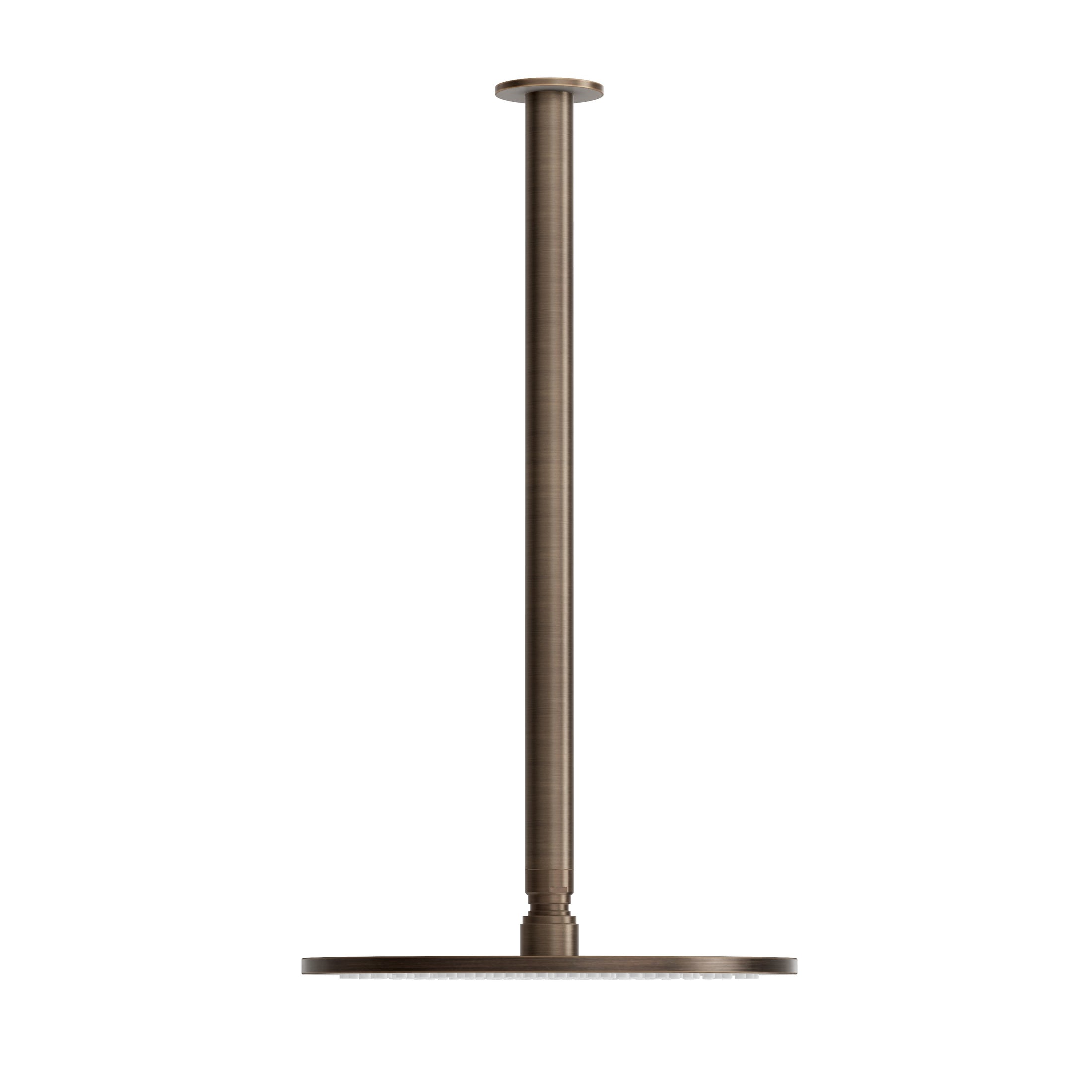 Antique Brass Ceiling Shower & 400mm Arm