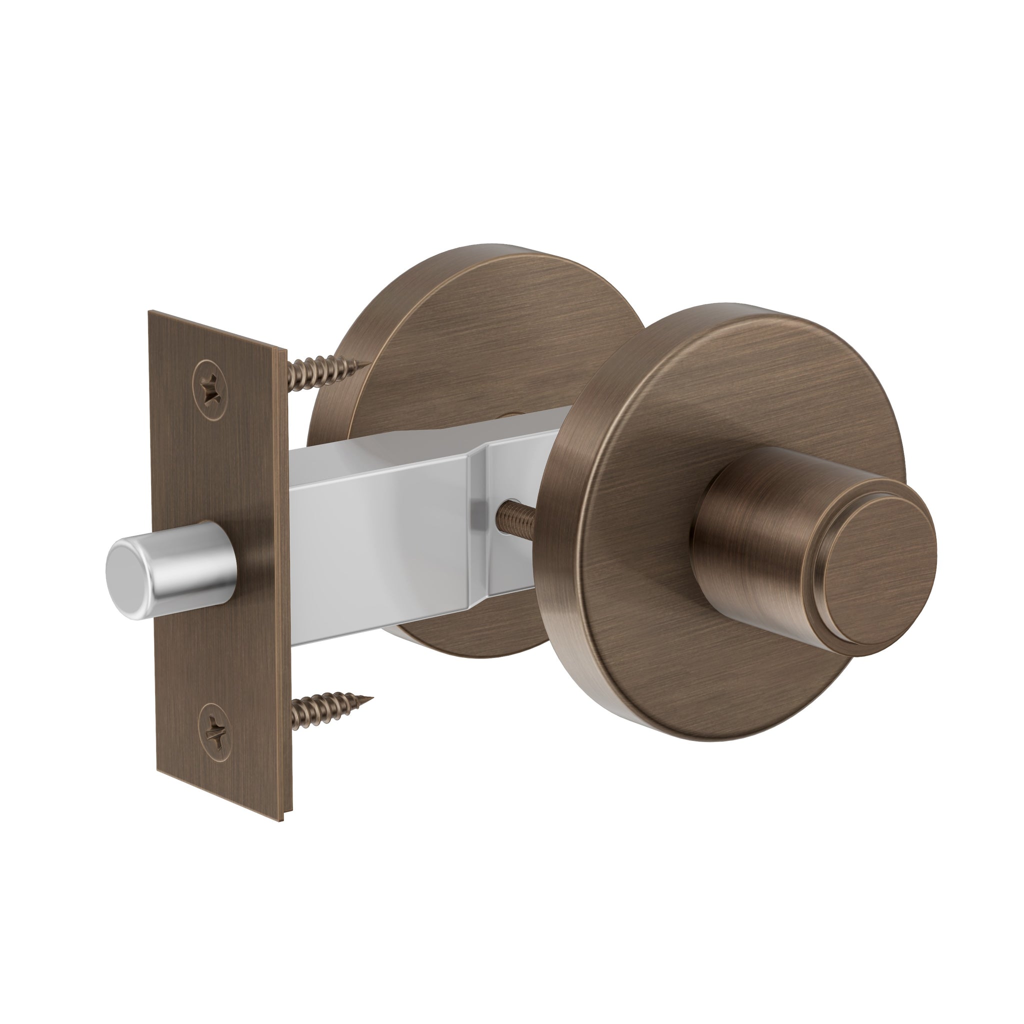 Lombardy Door Lock - Antique Brass