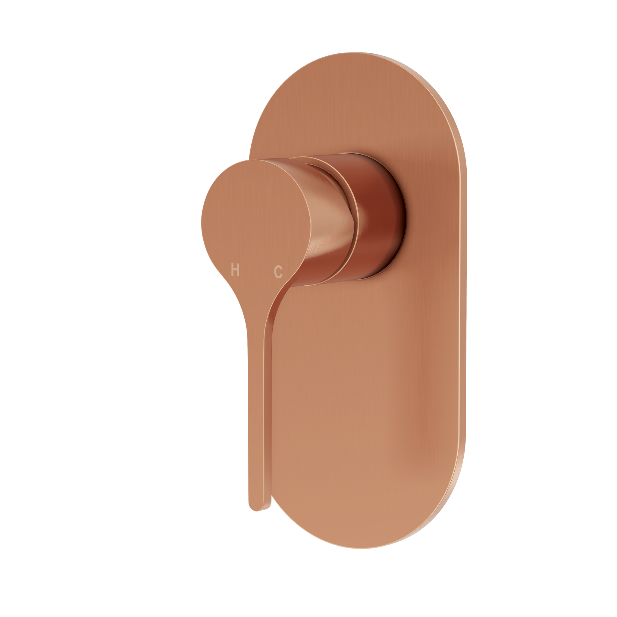 Brushed Copper Wall Mixer - Sereno