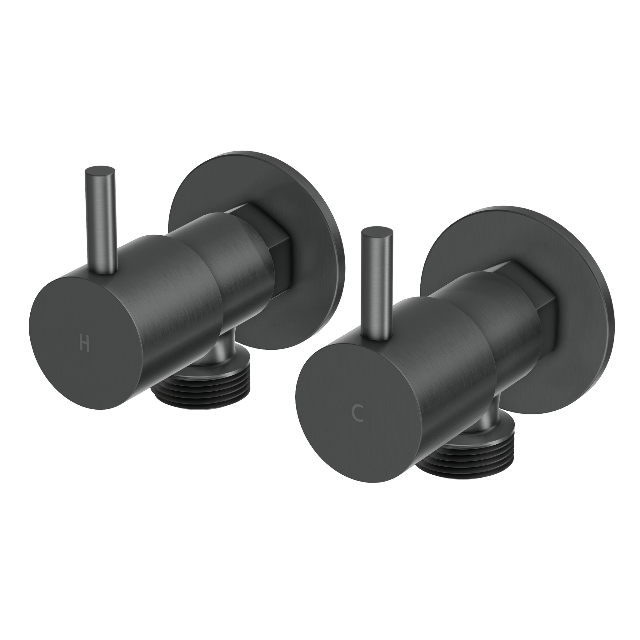 Washing Machine Taps - Gun Metal Brushed